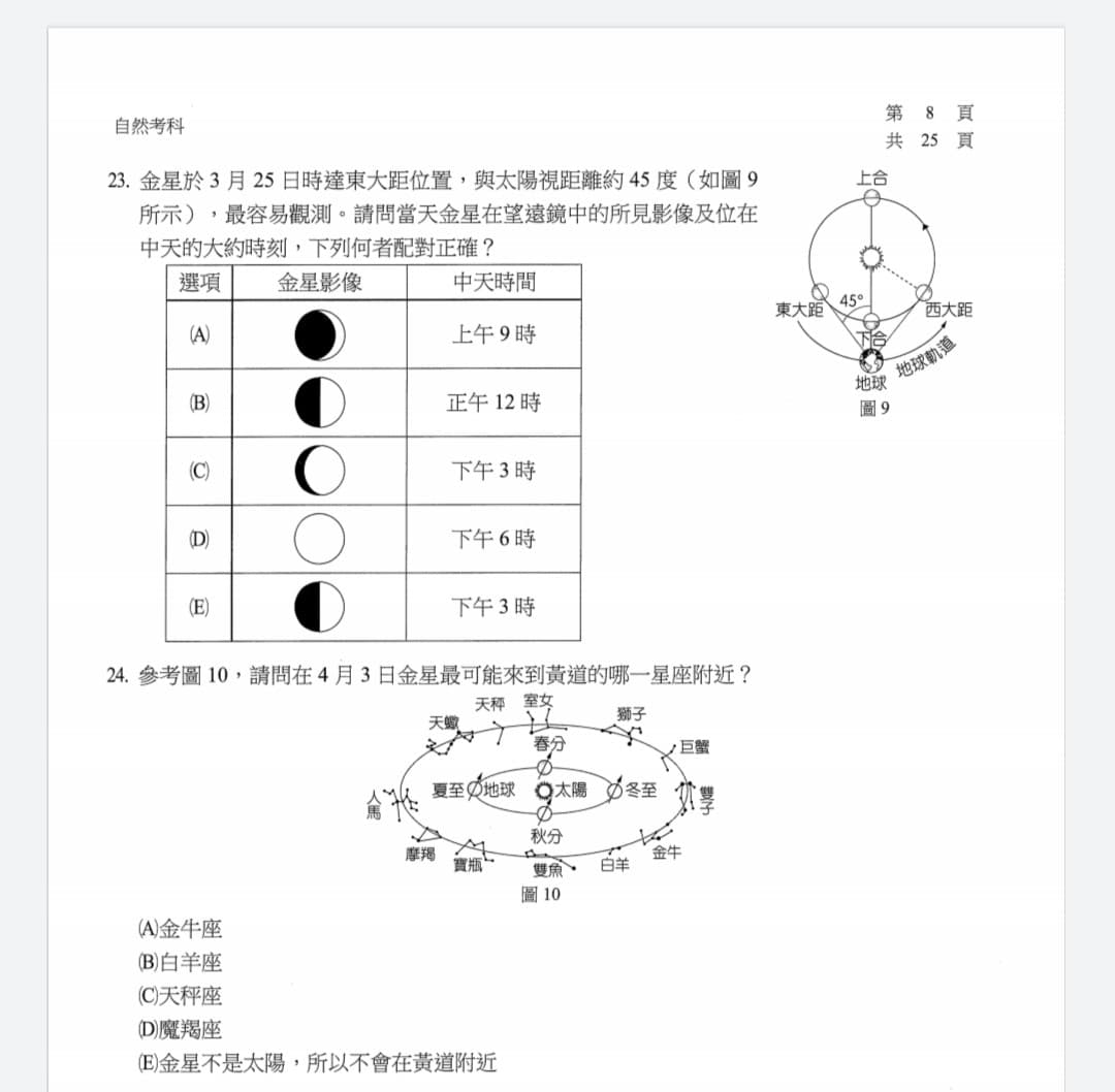 問題 兩題地科一題生物 重考板 Dcard