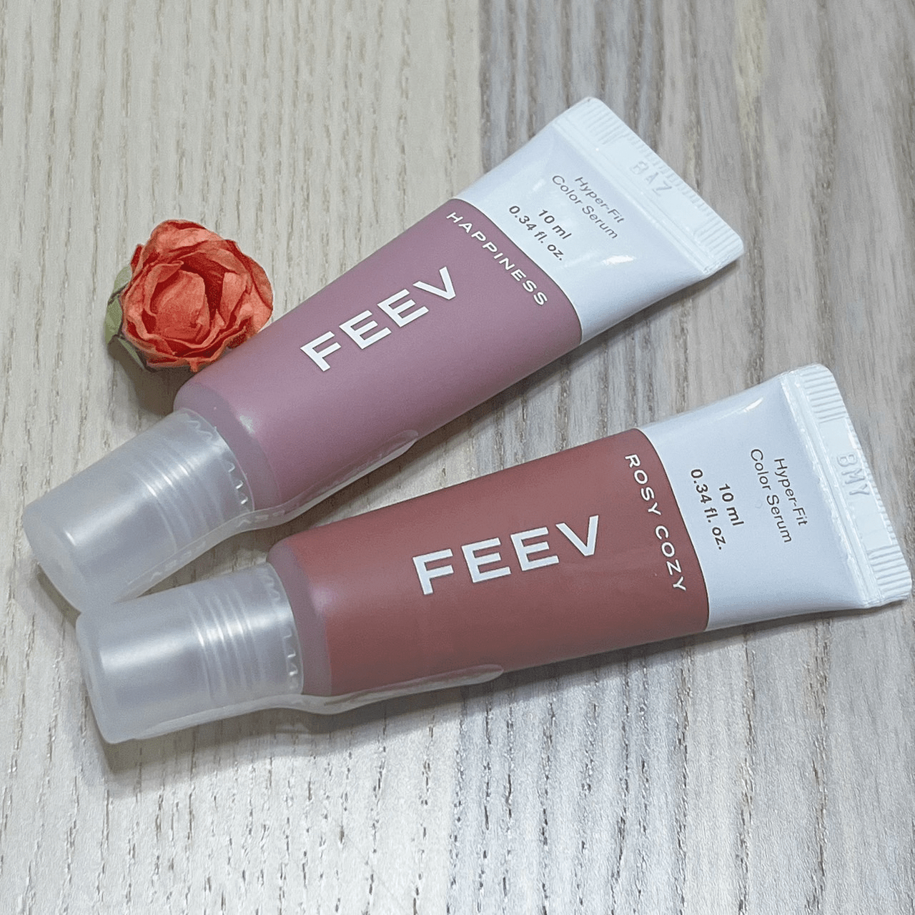 #開箱 韓國Feev腮紅蜜試色 韓國偽素顏必備腮紅~ 小包裝 更容易攜帶!! 打造宛如原生的紅潤 ️ ️ ROSY COZY + HAPPINESS - 伊漾 (@eevee_) | Dcard