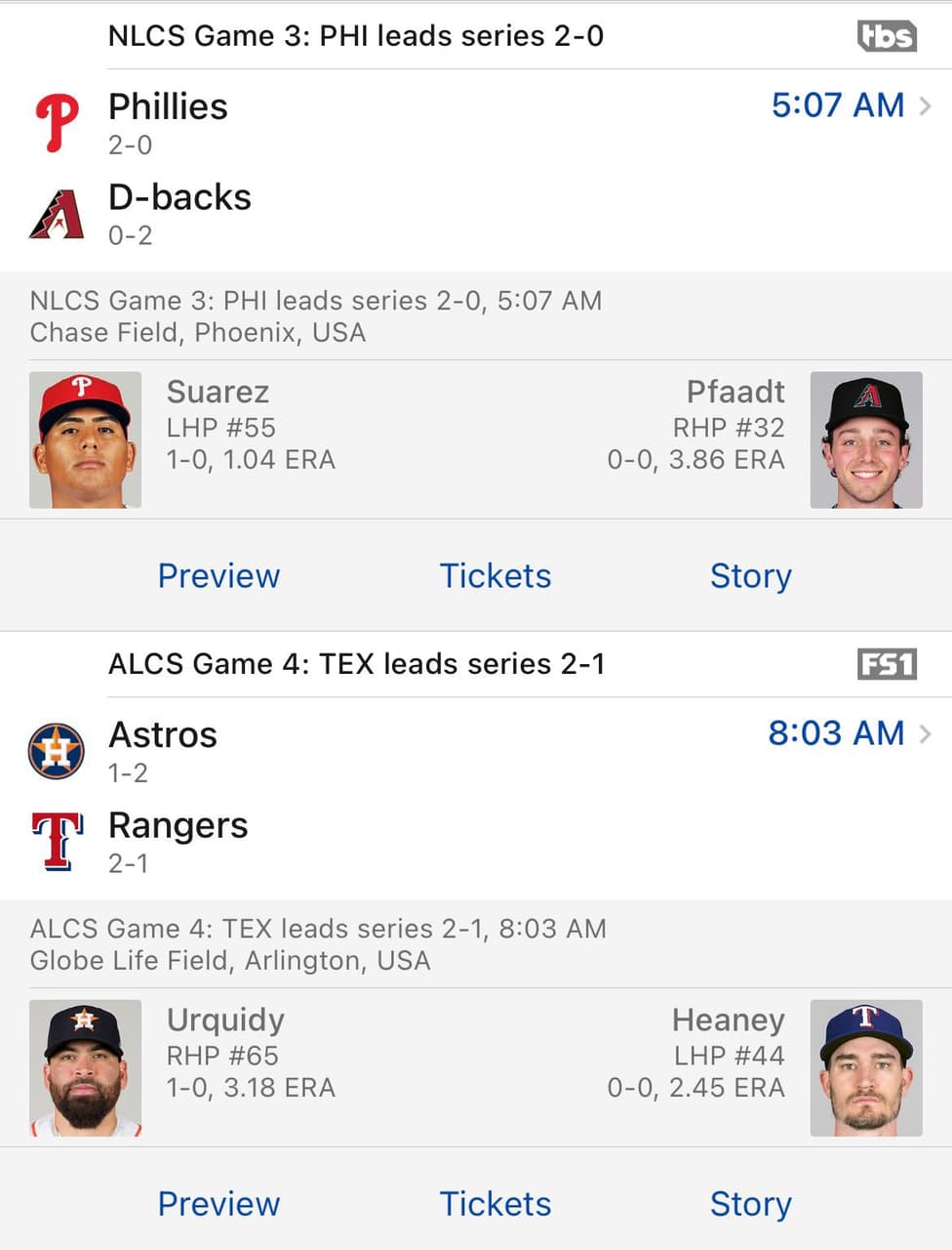 #討論 2023.10.19 MLB NLCS G3 / ALCS G4 先發投手 - MLB板 | Dcard