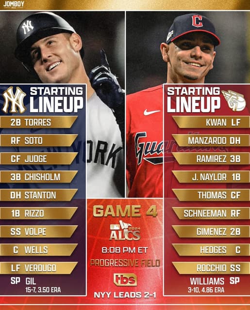 #賽事討論 2024/10/19 MLB 美聯冠軍賽 G4 / 洋基 VS. 守護者 / 賽事討論區（L.Gil VS. G.Williams) - MLB板 | Dcard