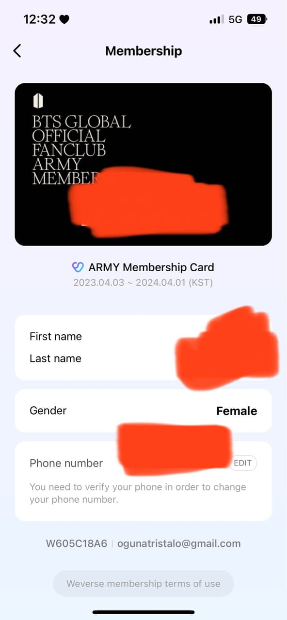 #發問 會員卡問題請益 - BTS板 | Dcard