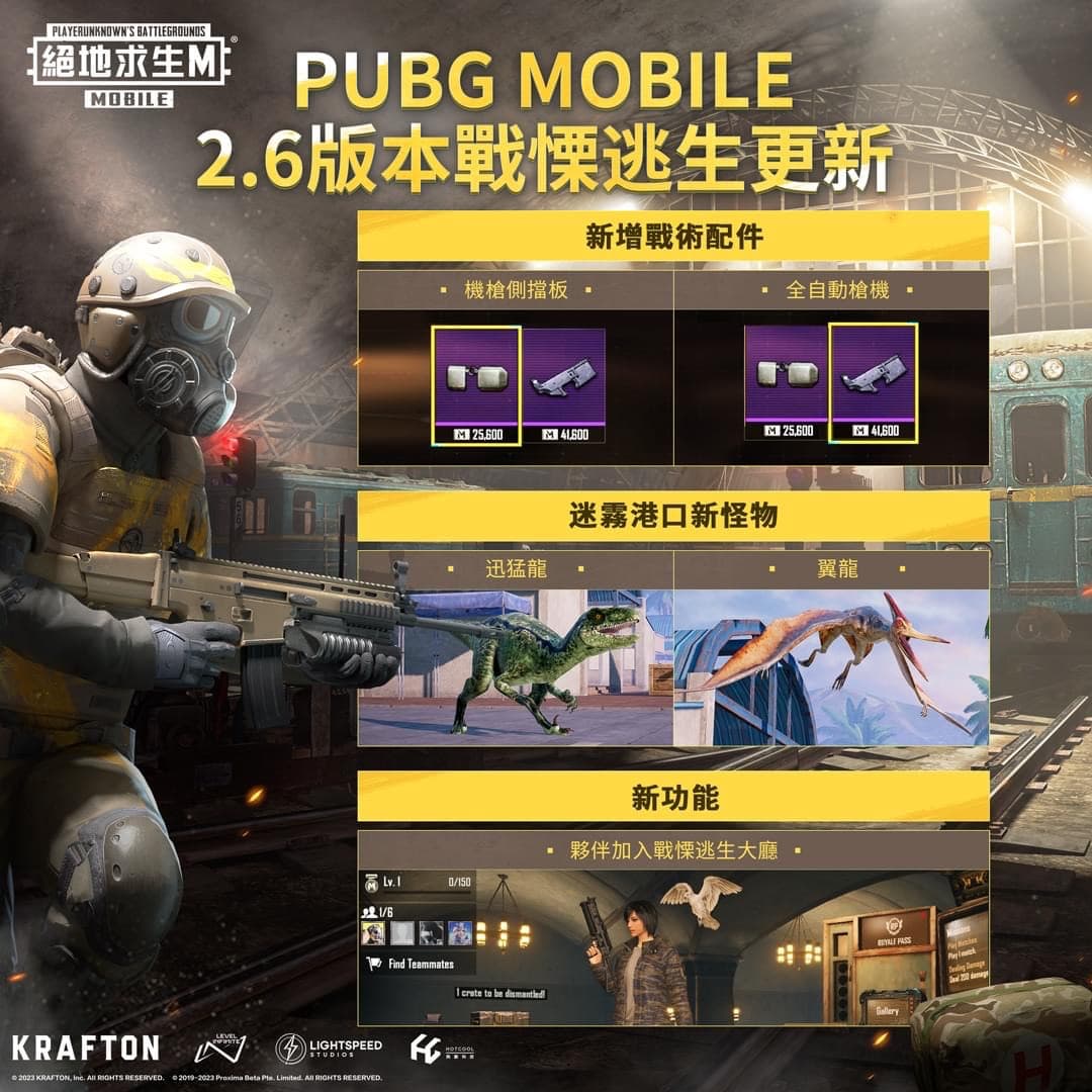 #PUBGM 2.6版本戰慄逃生更新戰術配件、港口怪物🦕 - PUBG板 | Dcard