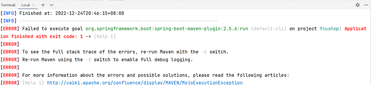 新手 請益 Failed To Execute Goal Org Springframework Boot Spring Boot Maven Plugin 2 5 6 Run 軟體