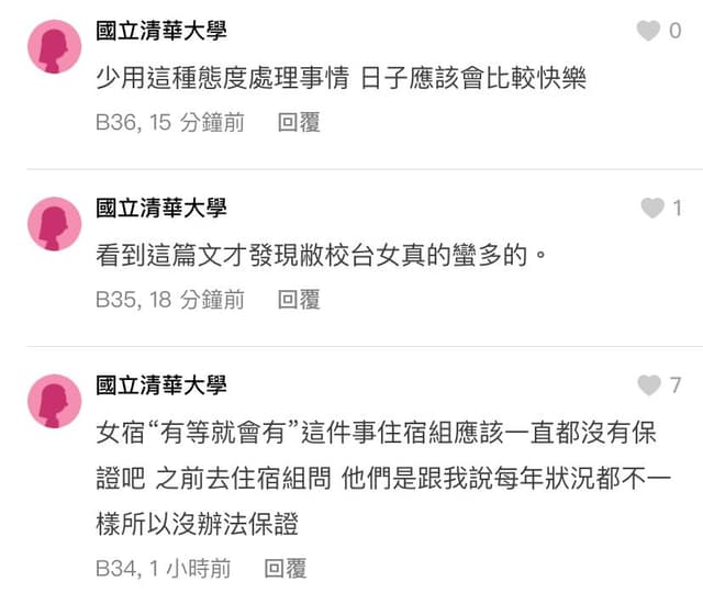 候補不是原本就沒保證一定有宿舍住嗎? 清華大學板 Dcard