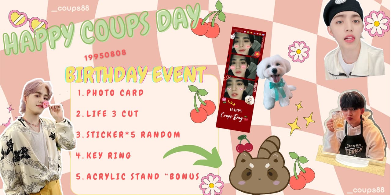#應援活動 #宣傳 𝑺.𝑪𝑶𝑼𝑷𝑺 𝑩𝒊𝒓𝒕𝒉𝒅𝒂𝒚 𝑬𝒗𝒆𝒏𝒕🍒 - SEVENTEEN板 | Dcard