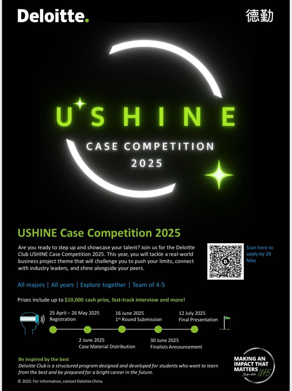 Deloitte Club USHINE Case Competition 2025 - 港澳 u life板 | Dcard