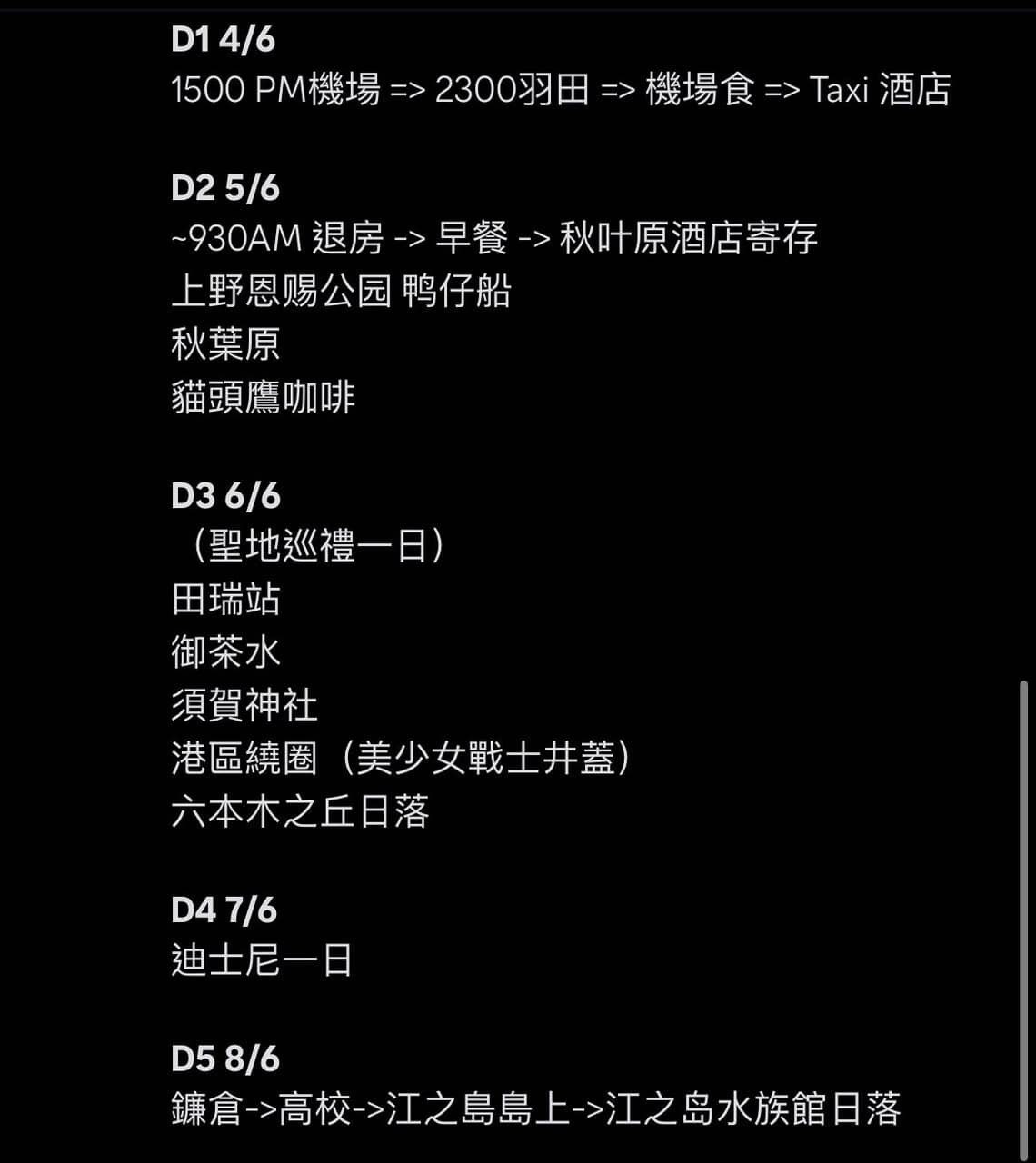 東京行程健檢 - 日本旅遊板 | Dcard