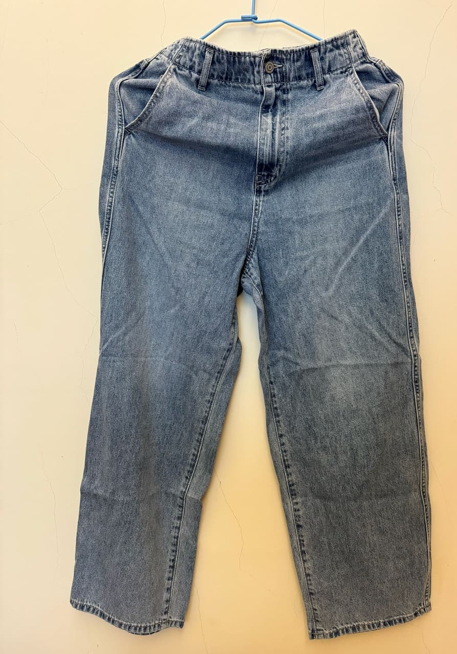 #我要賣 日牌GLOBAL WORK牛仔寬褲 丹寧 - 二手交易板 | Dcard