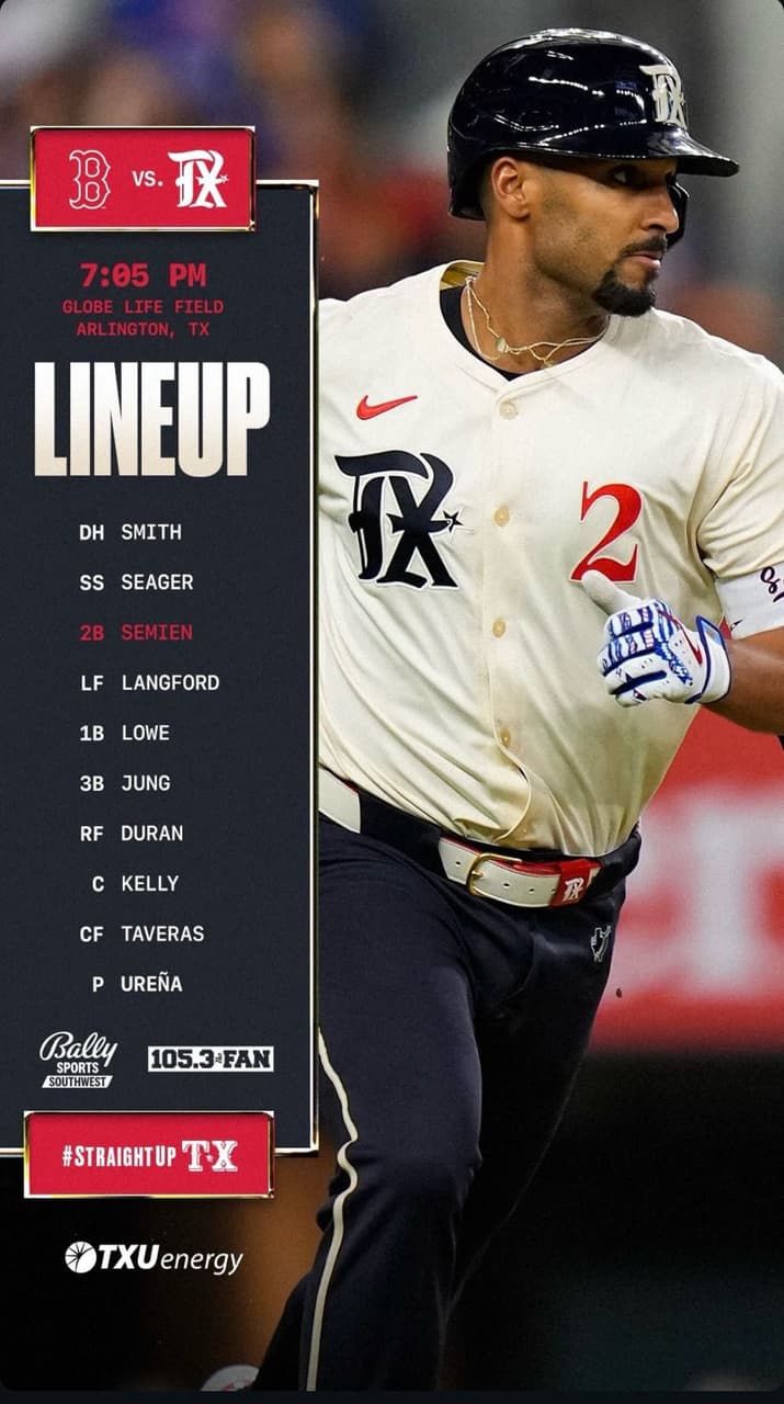 #賽事討論 2024/8/3 MLB 例行賽 / 紅襪 VS. 遊騎兵 / N.Pivetta VS. J.Urena 賽事討論區 - MLB板 | Dcard