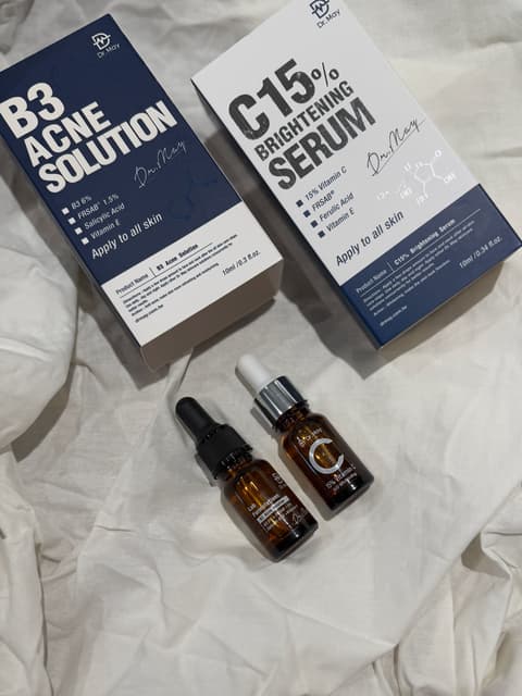 【5天實測｜Dr.May美博士 C15美白淡斑精華＋B3水楊酸精華｜毛孔粗大與痘痘的雙重救星🌟】 - 贊助板 | Dcard