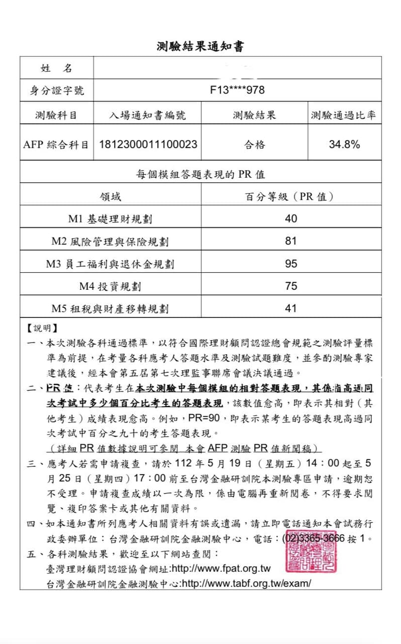AFP通過心得 - 金融板 | Dcard