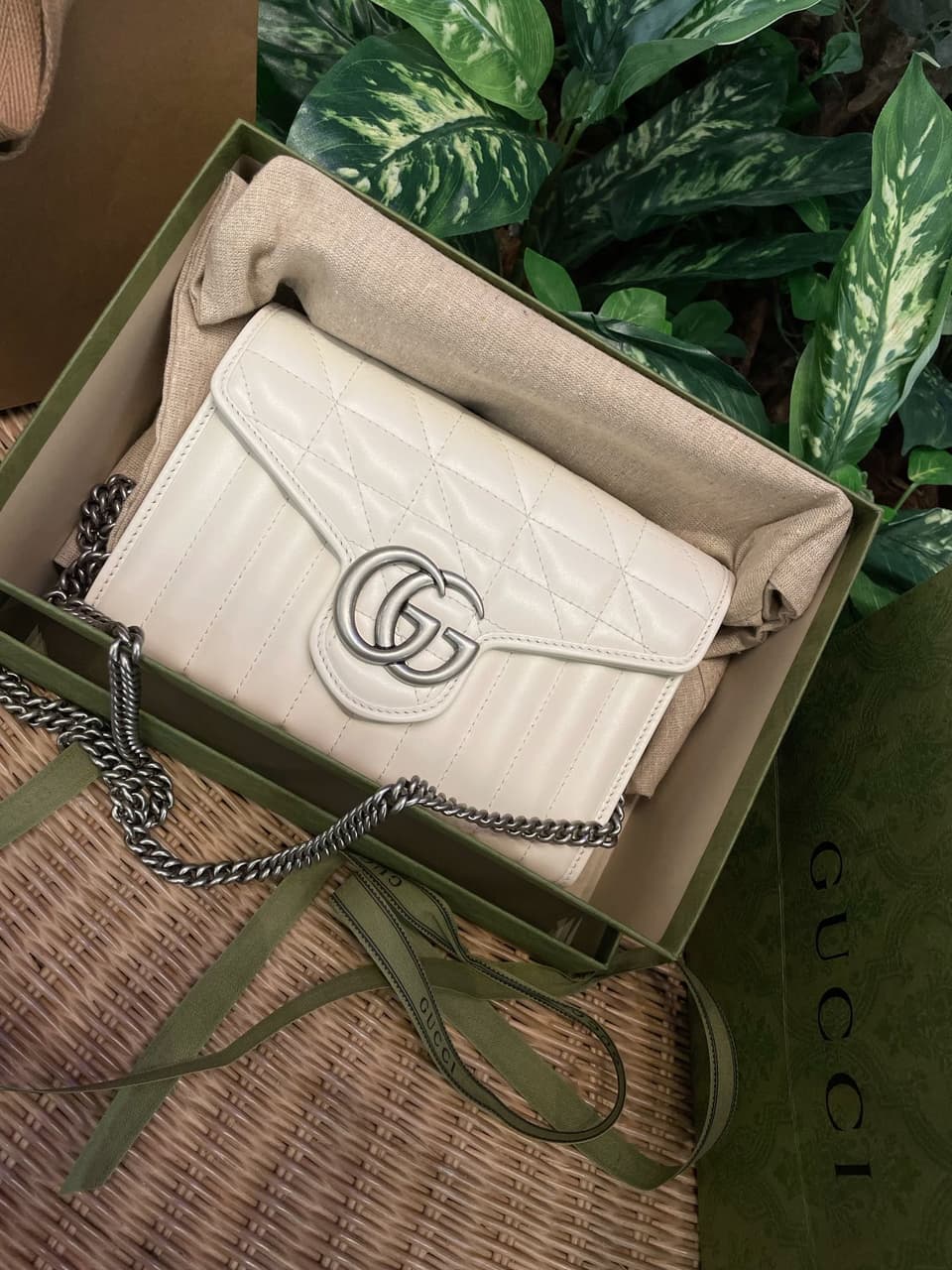 #分享 Gucci白色絎縫WOC - 精品板 | Dcard