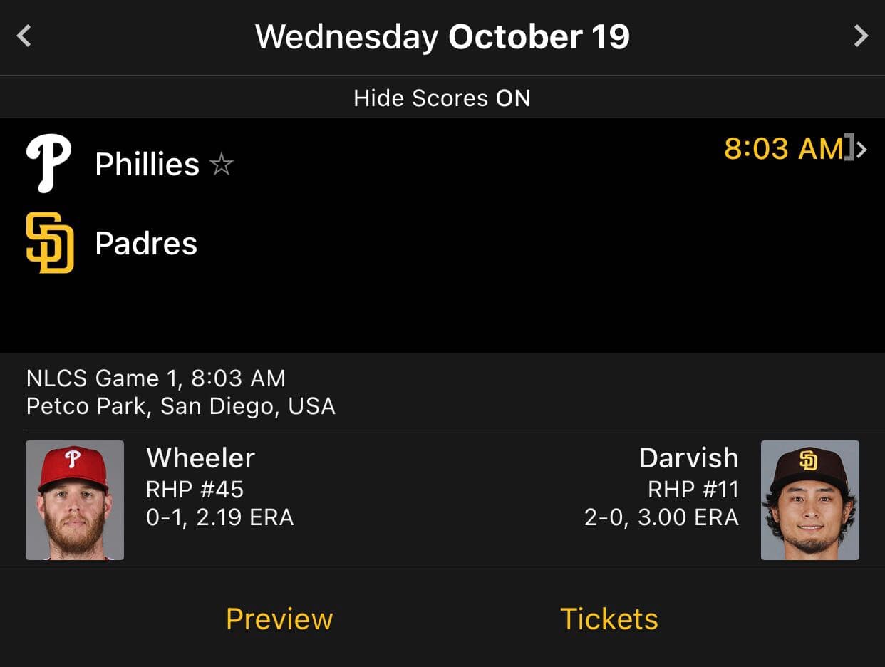 2022 NLCS G1 SP intro - MLB板 | Dcard