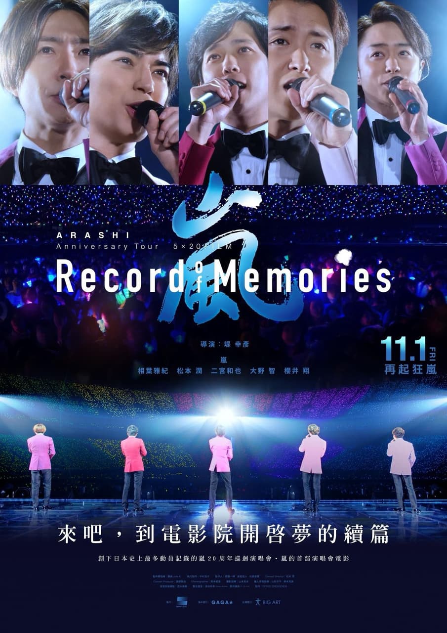#JPOP 集結！！嵐飯們！！ARASHI 5x20電影 11/1在台上映 - JPOP板 | Dcard