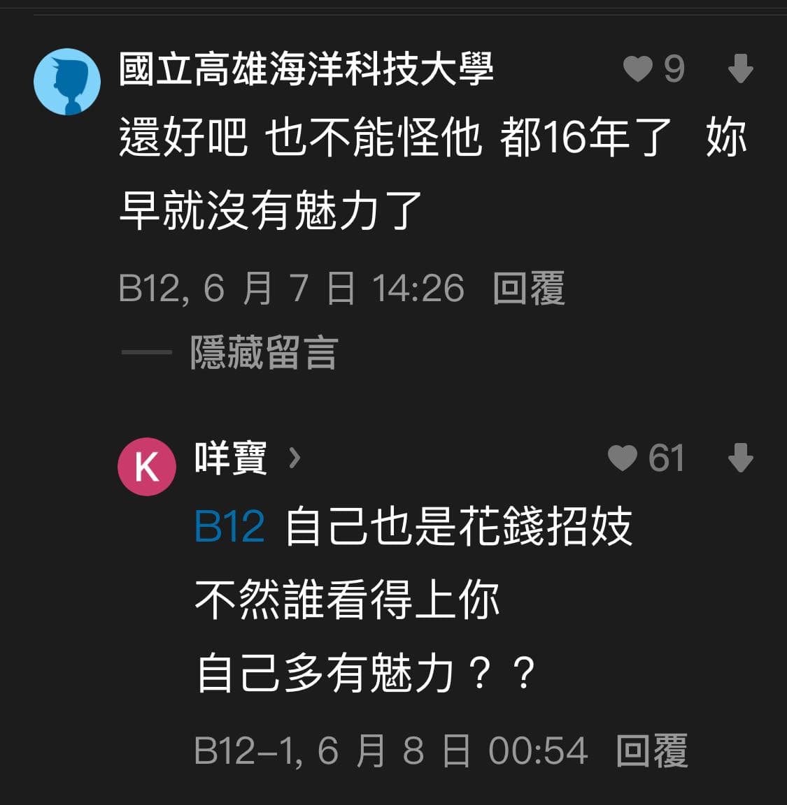 會付錢找男按摩師打炮的另一半你們還會要嗎? - B143 留言 | Dcard