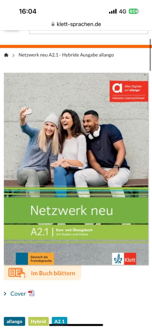 急收德文課本 Netzwerk neu A2.1 - 臺灣大學板 | Dcard