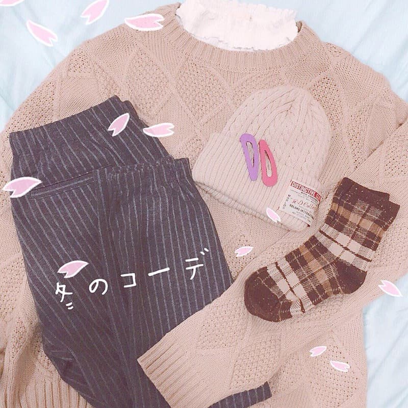 （更）奶茶色毛衣6+1種穿搭♡ - B83 留言 | Dcard