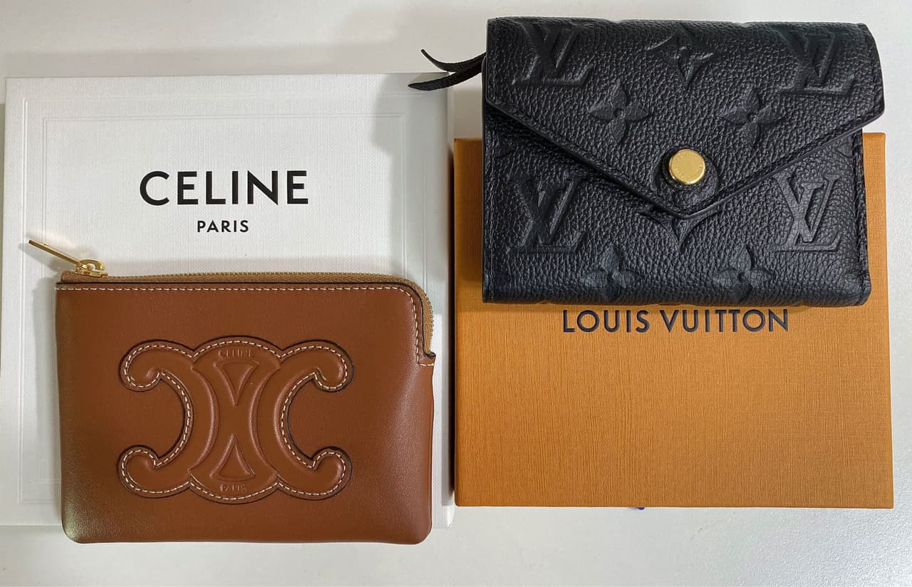 #開箱 #分享 開箱LV Victorine皮夾和Celine零錢卡包 - 精品板 | Dcard
