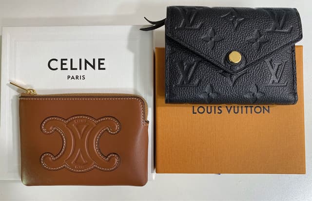 #開箱 #分享 開箱LV Victorine皮夾和Celine零錢卡包 - 精品板 | Dcard