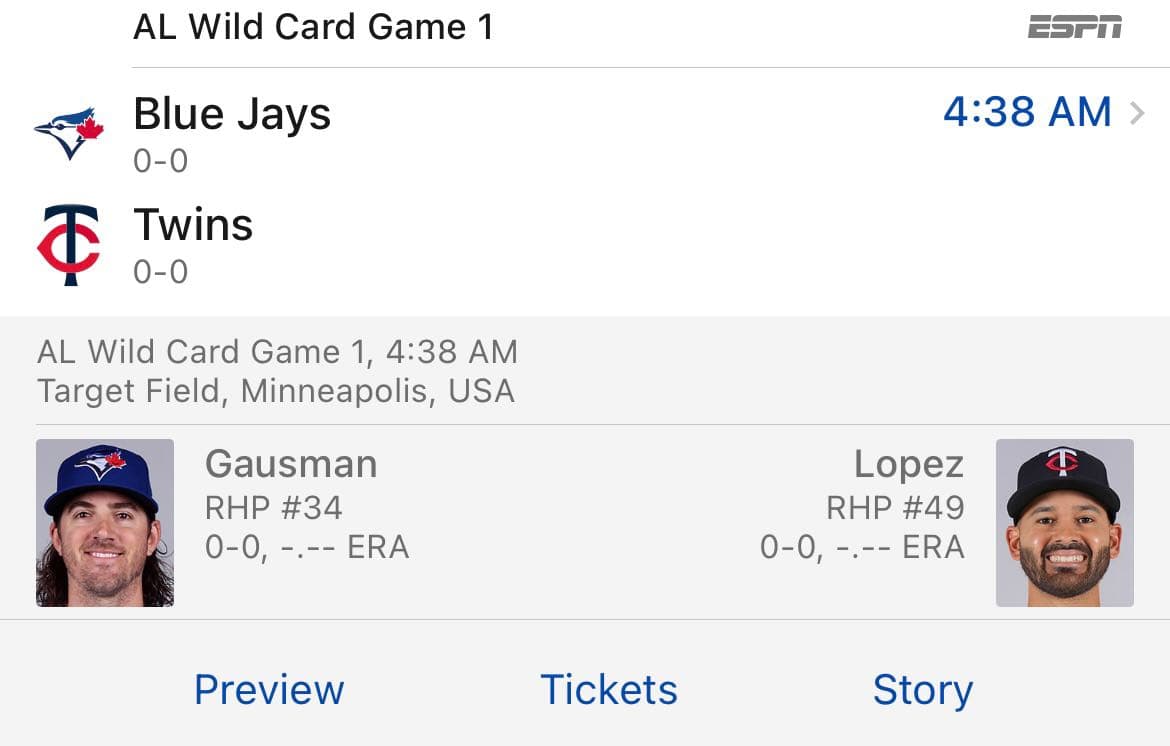 #討論 2023 MLB 美聯外卡戰 G1 多倫多藍鳥 vs. 明尼蘇達雙城 先發投手 - MLB板 | Dcard
