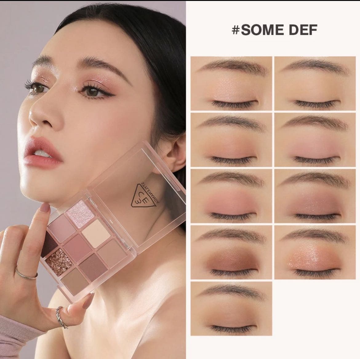 推薦 3CE 九宮格眼影 珠光定妝噴霧 秋冬韓系妝感必備 ️限時特價中 即使通宵到隔天 一樣美到發光 - 奶油人生 (@butterlife) | Dcard