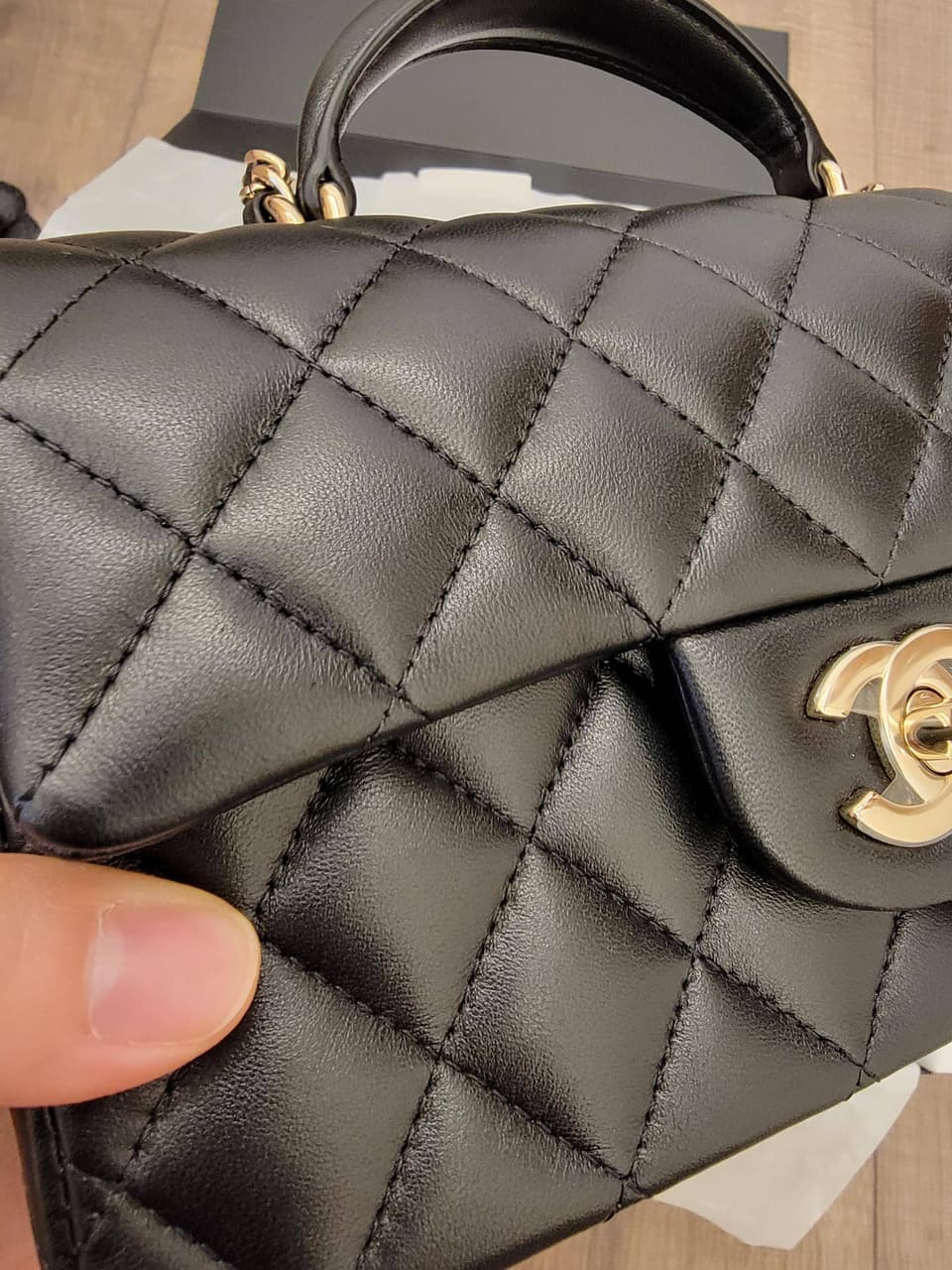 #開箱 開箱 Chanel mini cf handle - 精品板 | Dcard