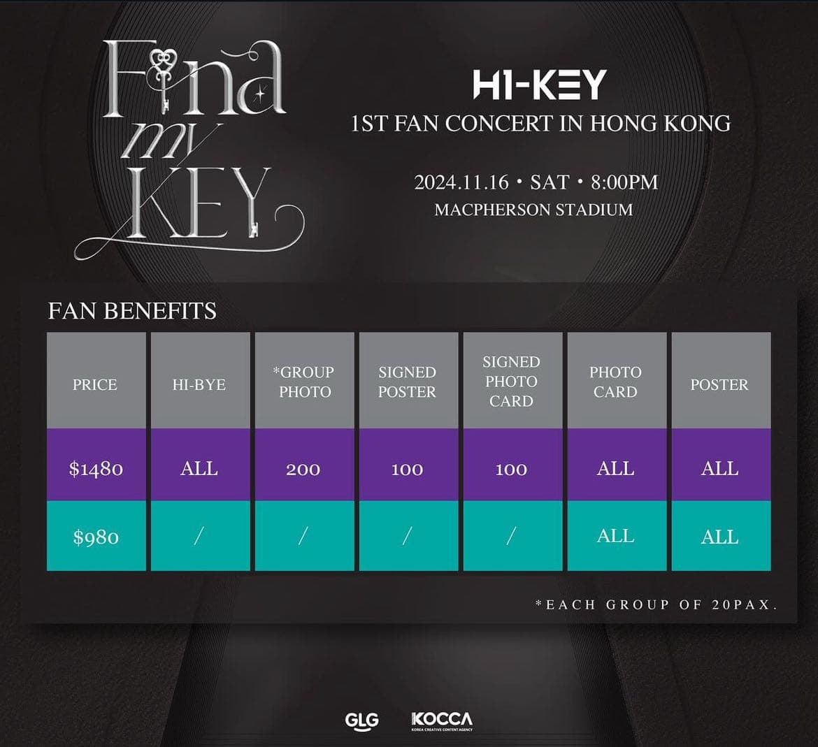 #閒聊 H1-KEY將會在香港舉辦首次單獨粉絲演唱會 - 追星板 | Dcard