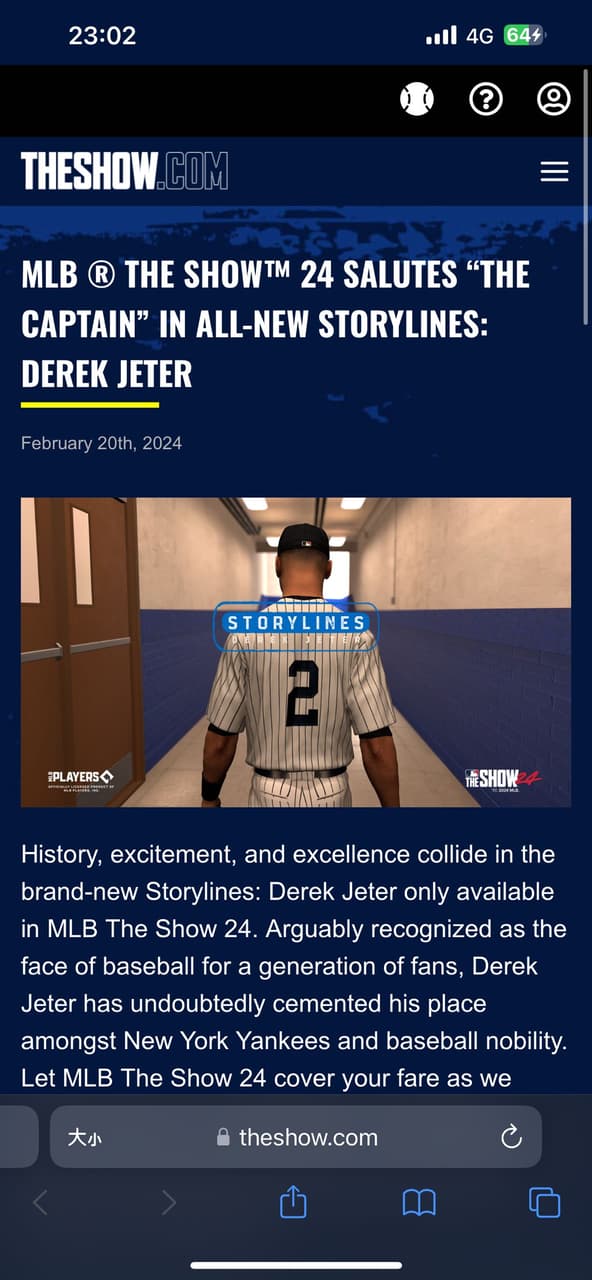 #討論 Mlb the show 24 將致敬derek jeter 推出jeter故事模式 - MLB板 | Dcard