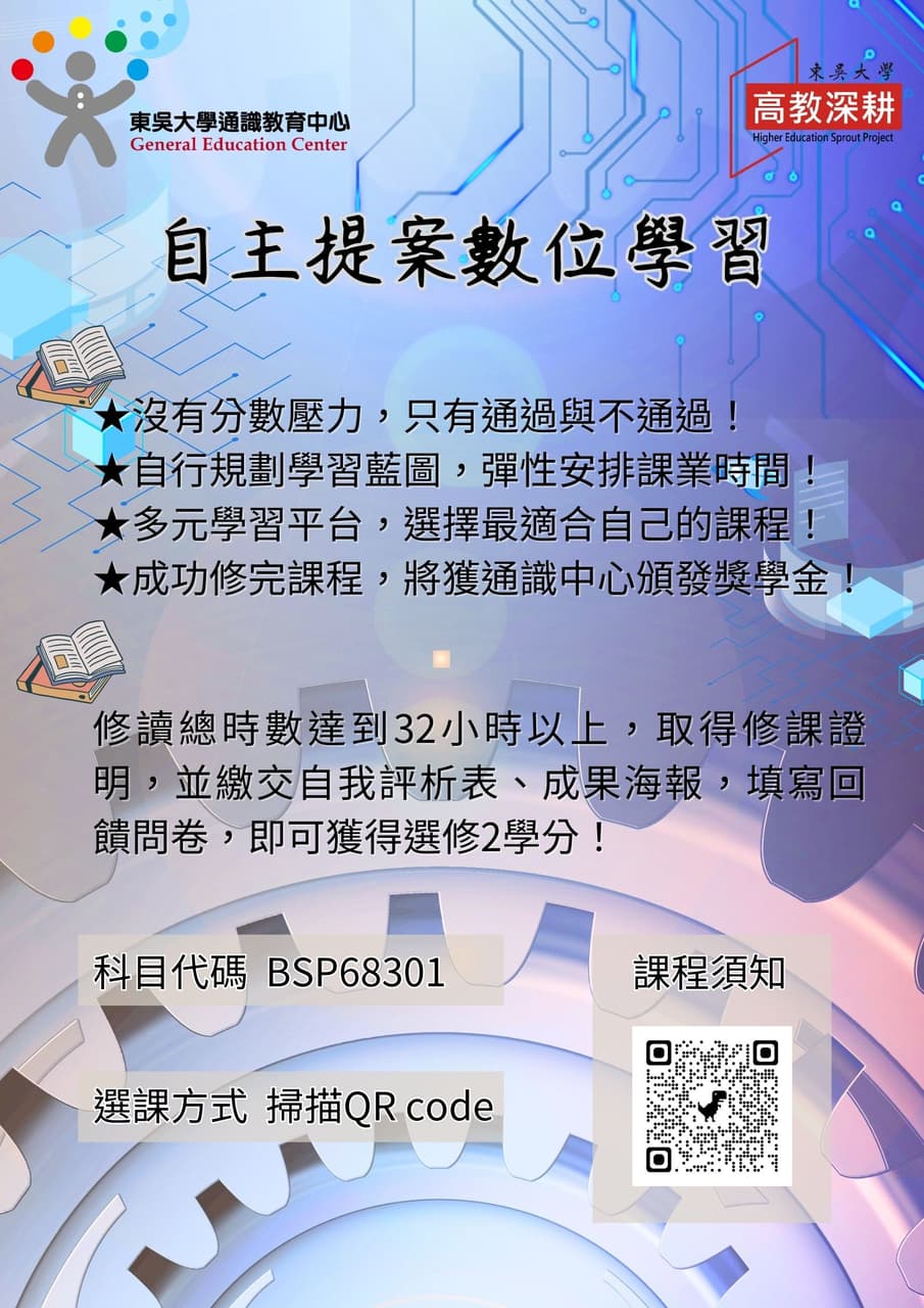 94【自主提案數位學習】二階選課開始 東吳大學板 Dcard