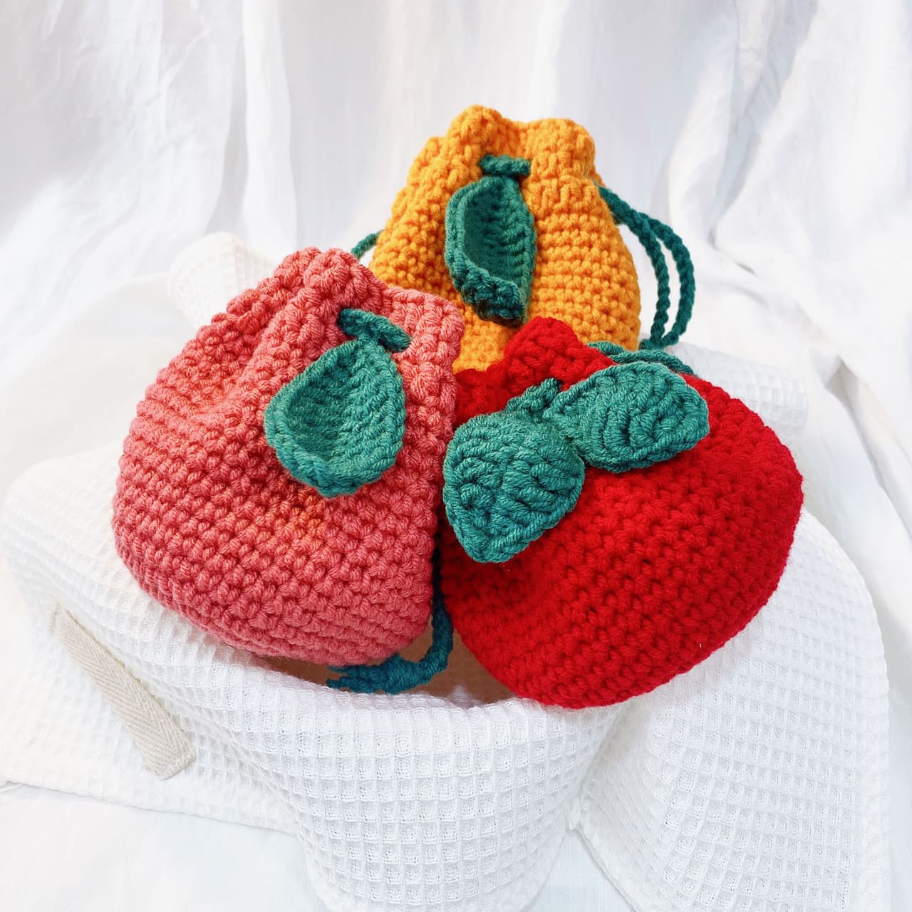 🍎《小農場》毛線水果束口袋 🍎 - 蔓蒂 ♡ (@mandy_mmm) | Dcard