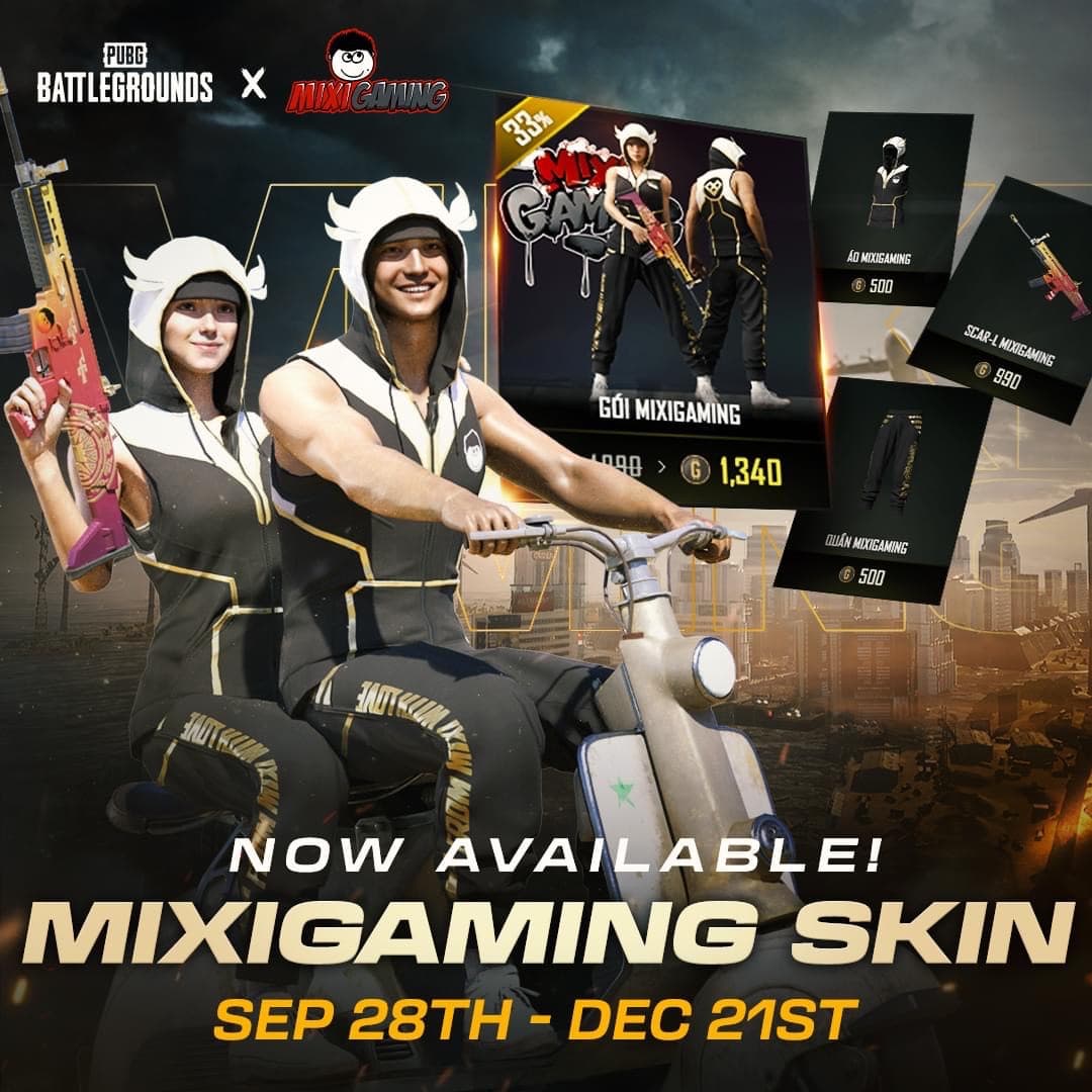 #PUBG 越南實況主「MIXI Gaming」9/28-12/21聯名上架 - PUBG板 | Dcard