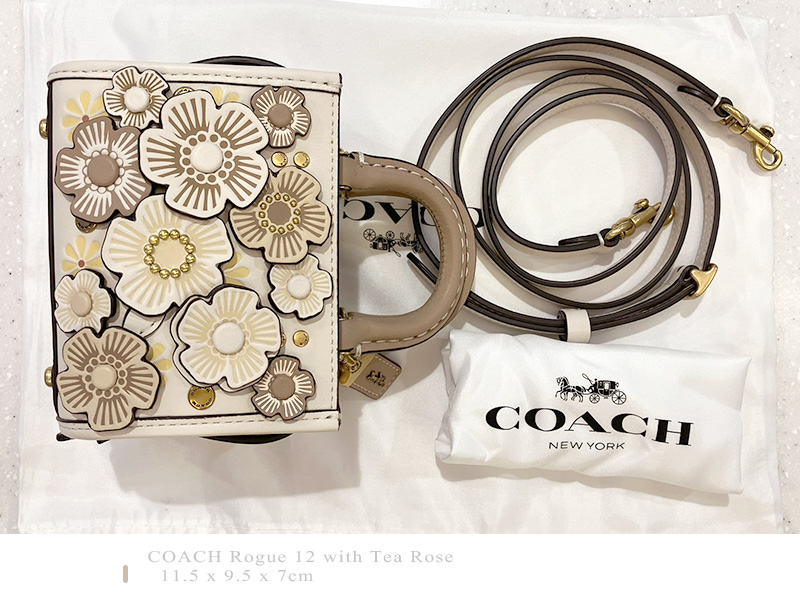#開箱 Coach Rogue 12 白色茶香玫瑰 - 精品板 | Dcard