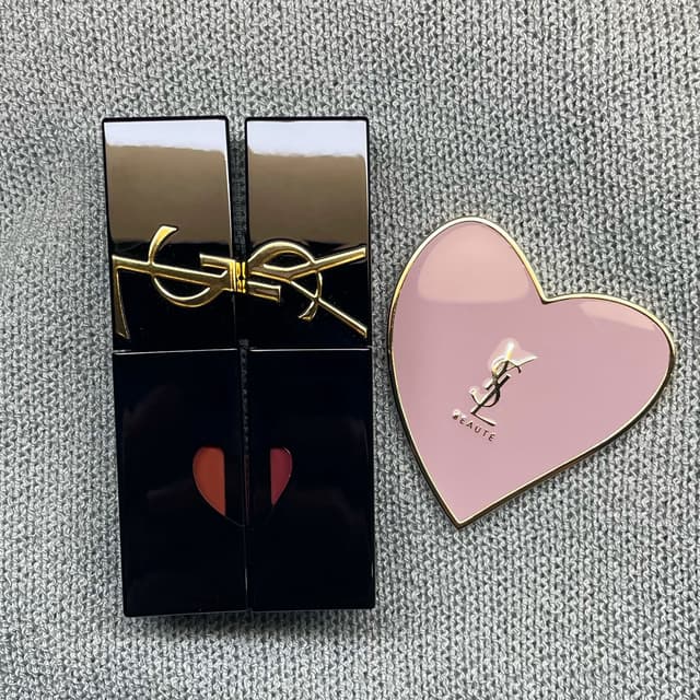 #試色 YSL 奢華印記鎖心光唇釉💞610、622 - 美妝板 | Dcard