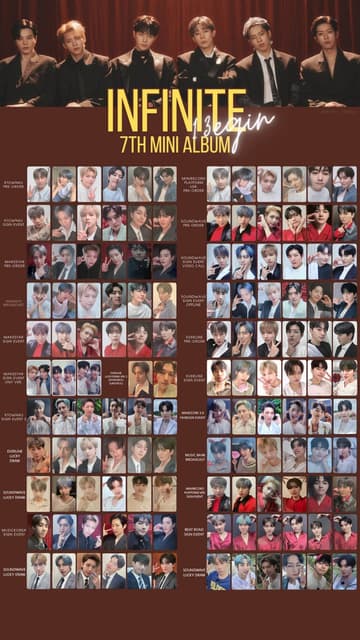 #閒聊 關於小卡的基本介紹(?) - INFINITE板 | Dcard