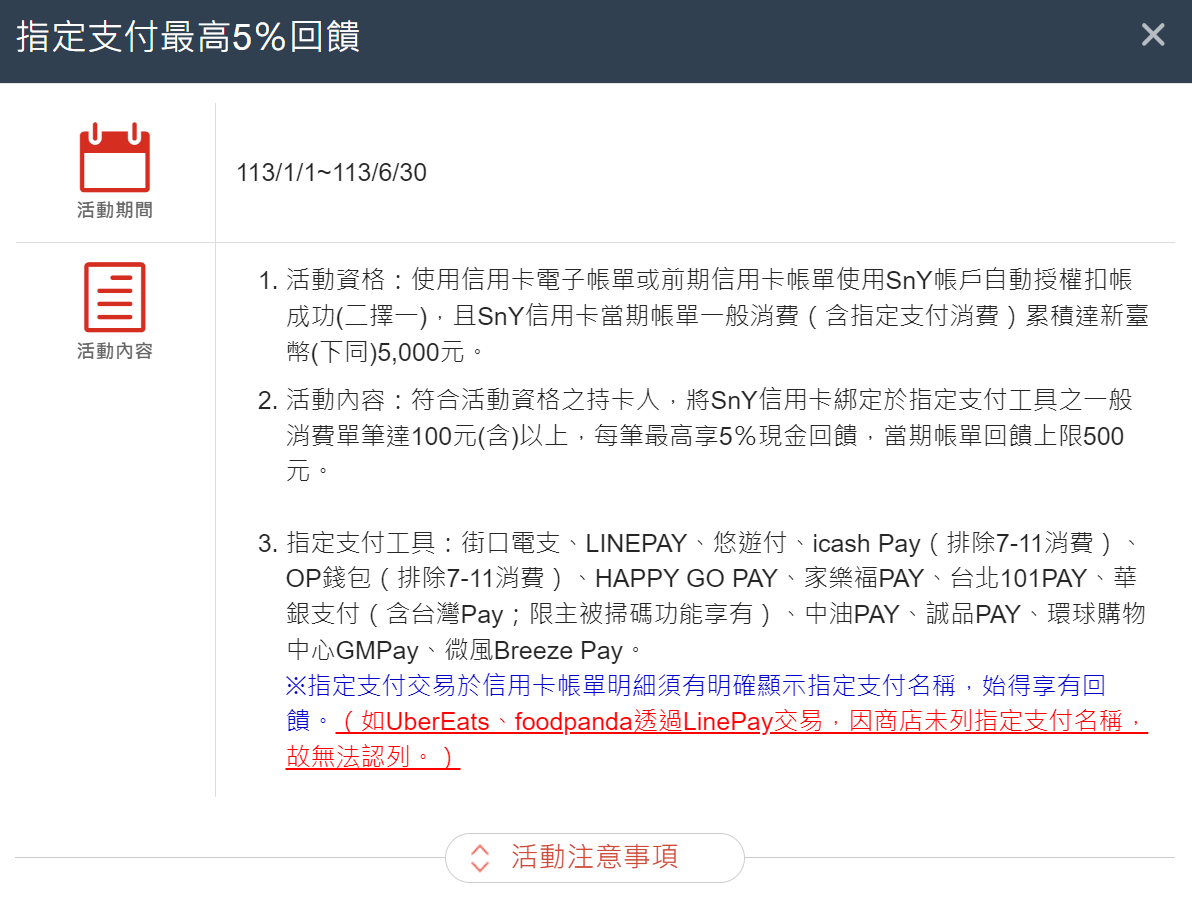 #情報 華南SNY 2024上半年最新權益 & i網購卡5%回饋 - 信用卡板 | Dcard