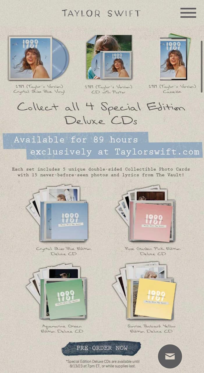 #情報 1989 Taylor’s Version 來啦！ - 西洋音樂板 | Dcard