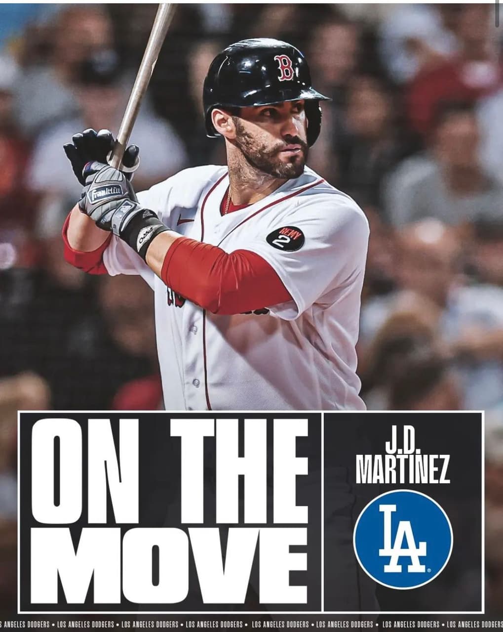 #簽約交易 洛杉磯道奇 和 JD Martinez 簽下 1 年合約 - MLB板 | Dcard