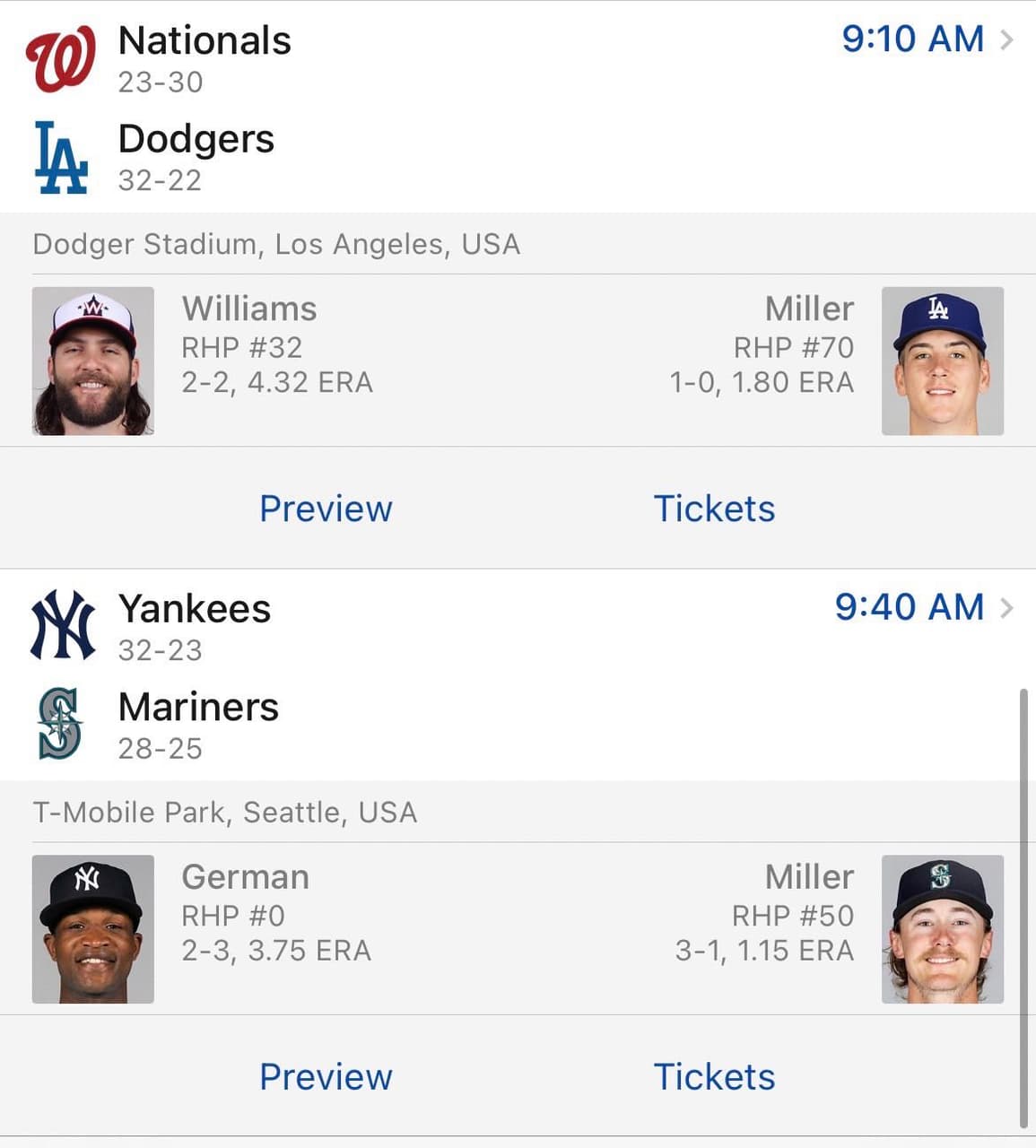 #討論 5/30 MLB各隊先發投手 - MLB板 | Dcard