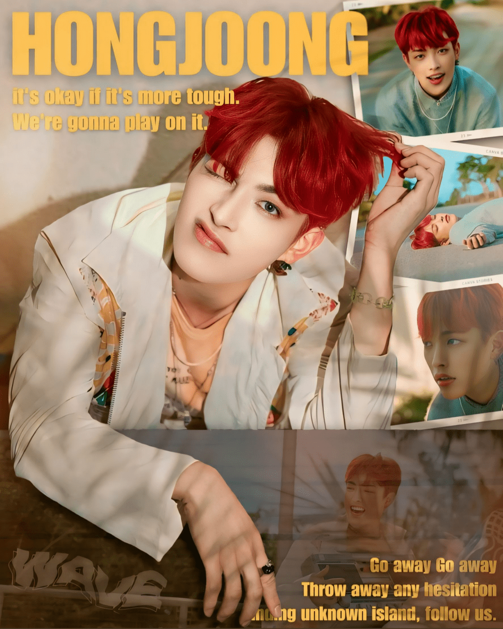 #分享 🌿𝗛𝗢𝗡𝗚𝗝𝗢𝗢𝗡𝗚：𝗪𝗔𝗩𝗘 𝗣𝗢𝗦𝗧𝗖𝗔𝗥𝗗 𝗜𝗕𝗢𝗡列印🌊 - ATEEZ板 | Dcard