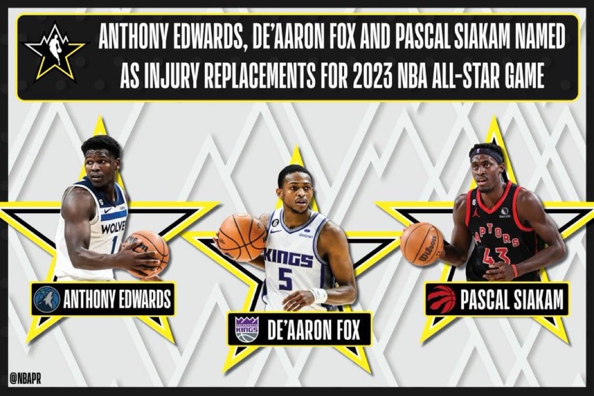#情報 Anthony Edwards 、 Siakam、Fox 替補進明星賽 - NBA板 | Dcard