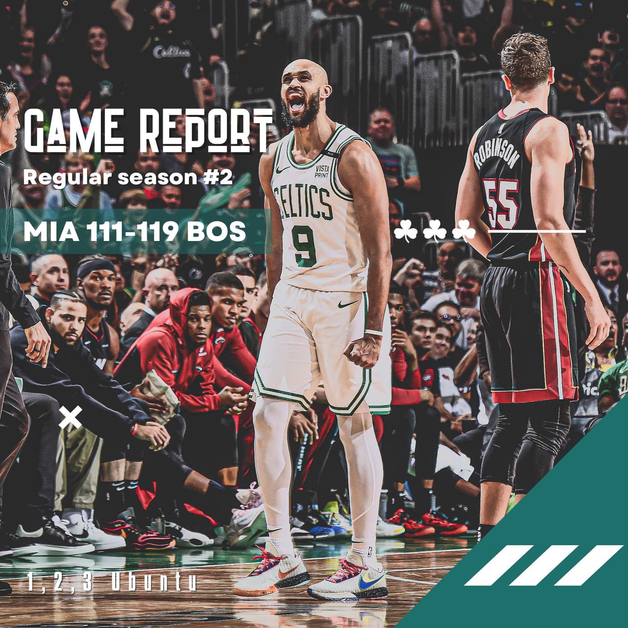 熱火vs塞爾提克 戰報 - Ubuntu🍀 (@greatlion) | Dcard