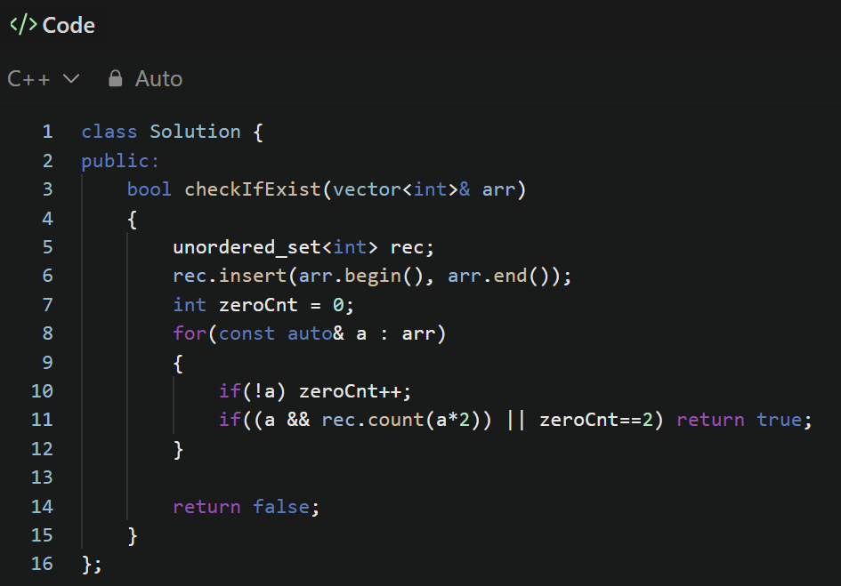 1346. Check If N and Its Double Exist 解題紀錄 - 佛朗火箭製造基 (@supersonico) | Dcard