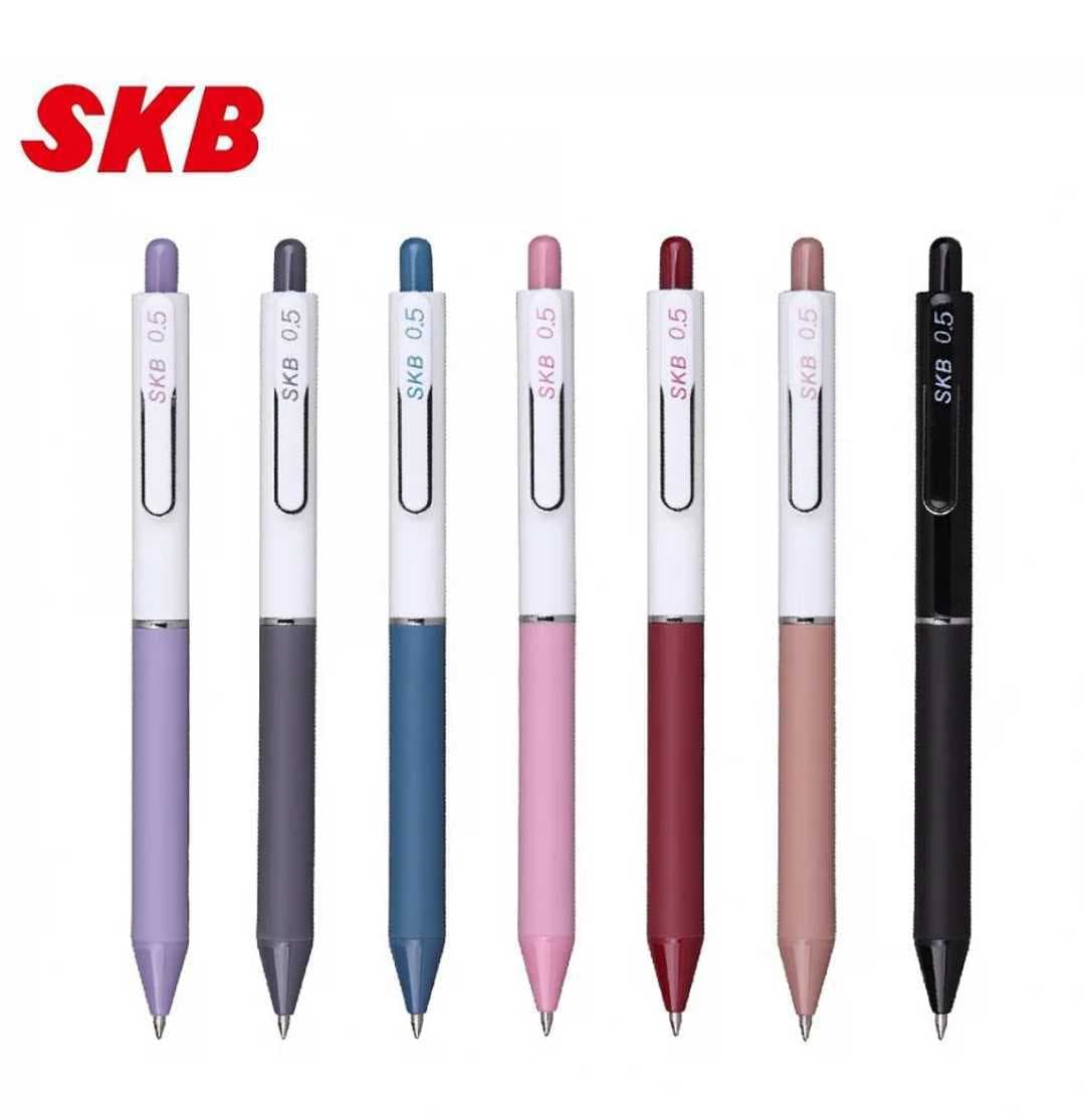 #心得 【推薦好寫的筆 】SKB G-4002 速乾大容量 復古色 按鍵式 #新鮮事調查局 - 文具板 | Dcard