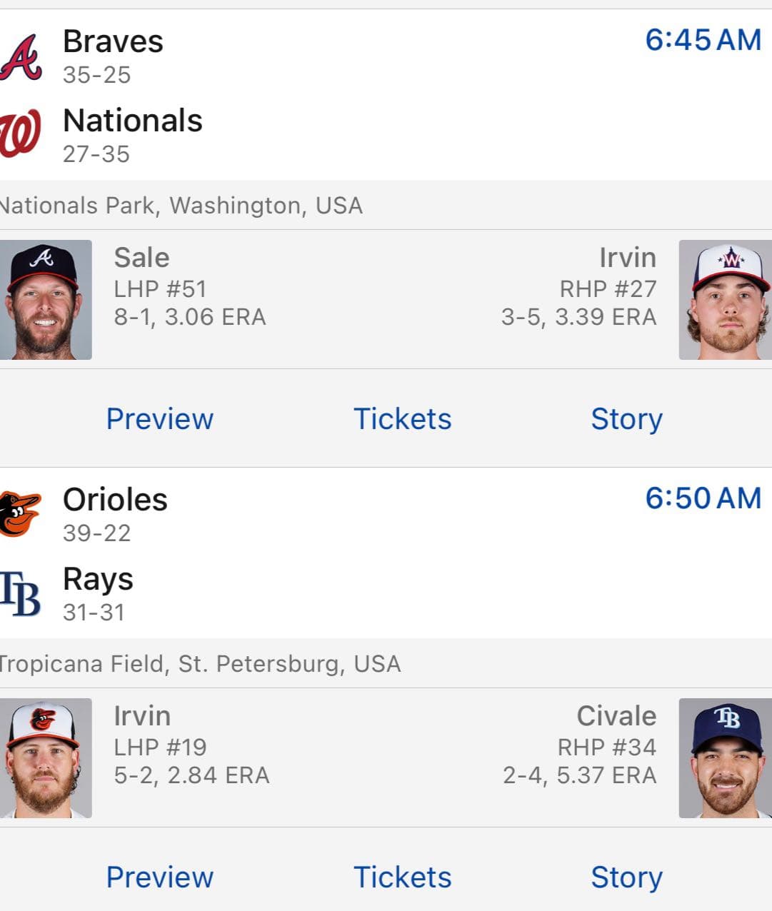 #討論 2024/6/8 MLB 美國職棒先發投手預告（14 場） - MLB板 | Dcard