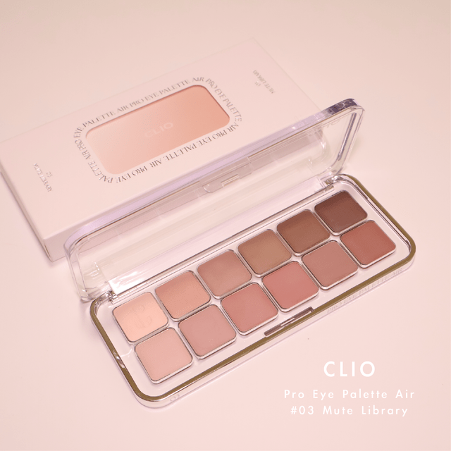 #分享 低飽和霧面灰粉眼影盤 ˶⍤⃝˶ ｜CLIO Pro Eye Palette Air ＃03 Mute Library - 美妝板 | Dcard