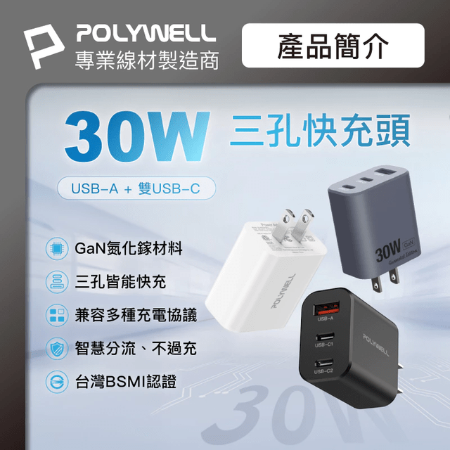 【氮化鎵快充頭推薦】5款 POLYWELL 實測分享，iPhone、iPad、安卓通通搞定｜超省時的手機充電頭推薦 - 海綿寶寶愛分享 (@jojo547) | Dcard