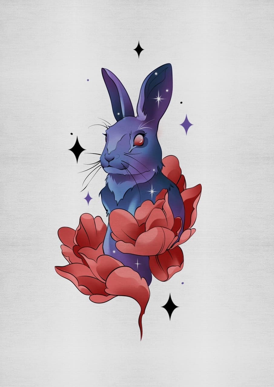 刺青認領圖-魔幻兔兔🐰 - ttt (@tina_ttt) | Dcard