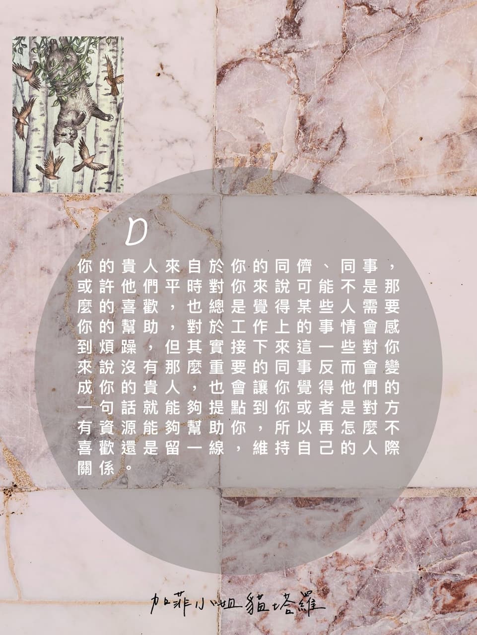 「塔羅」大眾占卜-我的貴人 - 加菲小姐貓塔羅 (@garfield_tarot) | Dcard