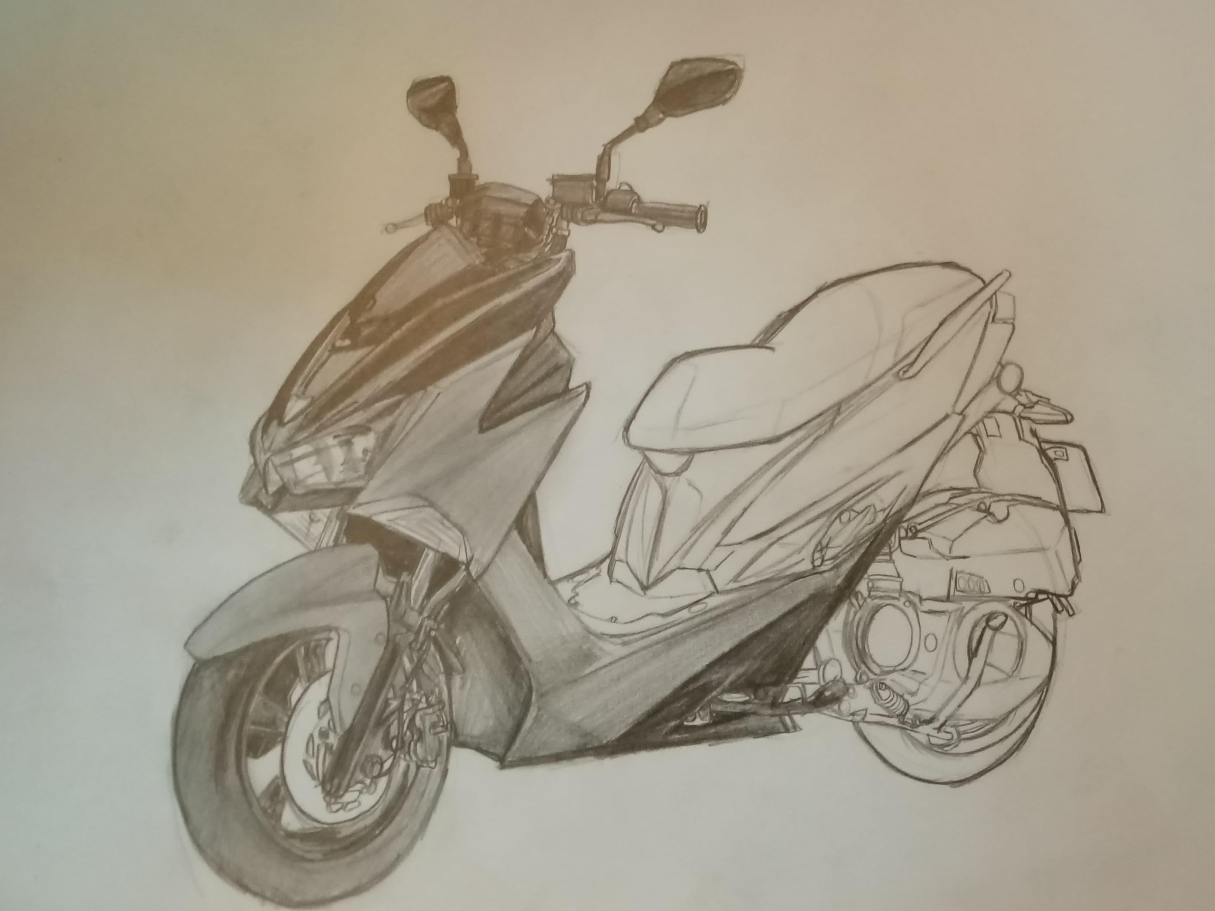 #手繪 山葉Force155 - 手作板 | Dcard