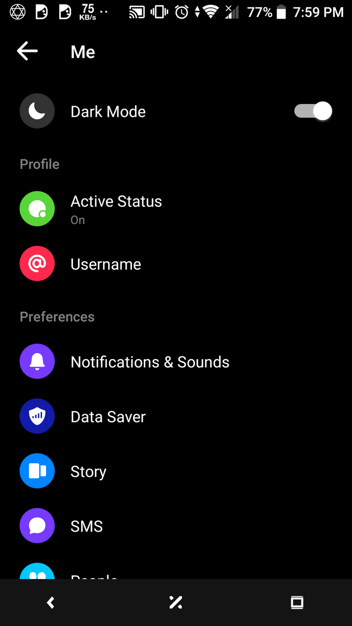 fb message可以用夜間模式囉 - 3C板 | Dcard